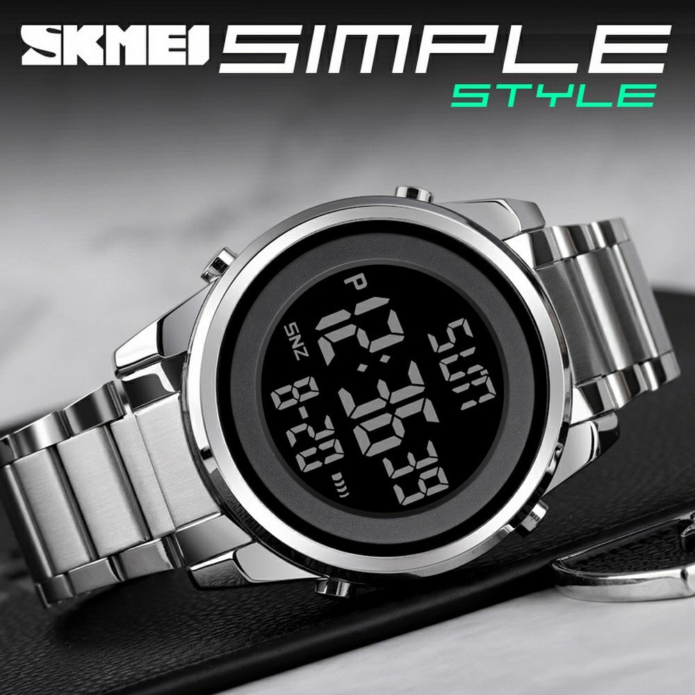 SKMEI 1611 นาฬิกาข้อมือ ผู้หญิง ผู้ชาย ระบบดิจิตอล กันน้ำ ของแท้ 100% ...