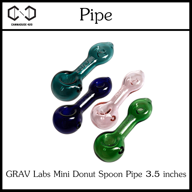 แจกันแก้ว บ้องแก้ว GRAV Labs Mini Donut Spoon Pipe 3.5 inches GR13 ...