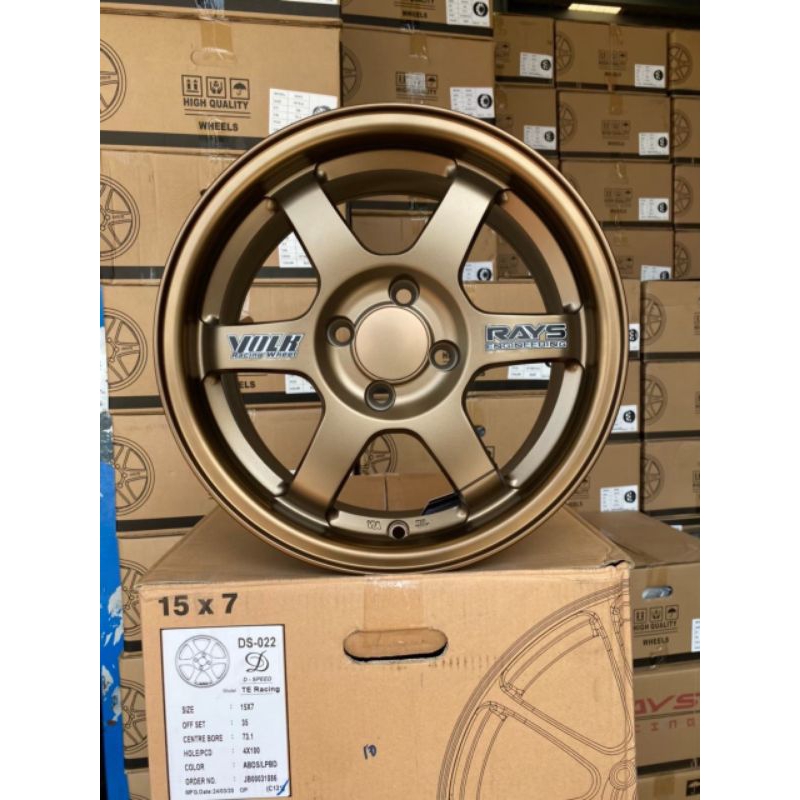 TE37 งานAuto 15x7. ET35 PCD 4รู100 | Shopee Thailand