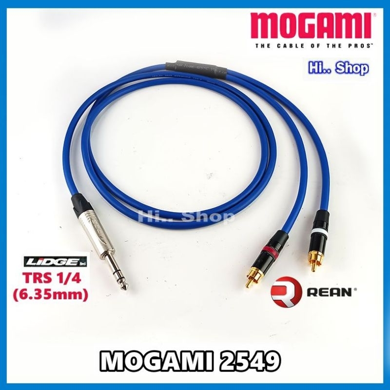 MOGAMI 2549 สาย Y TRS[6.35mm] TO RCA x2 [ Nutrik Rean RCA /lidge TRS ...