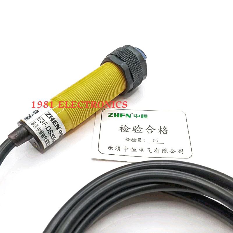 เซ็นเซอร์ E3F-DS300C4 Photoelectric Sensor M18 ระยะจับ 10-300CM. (3เมตร ...