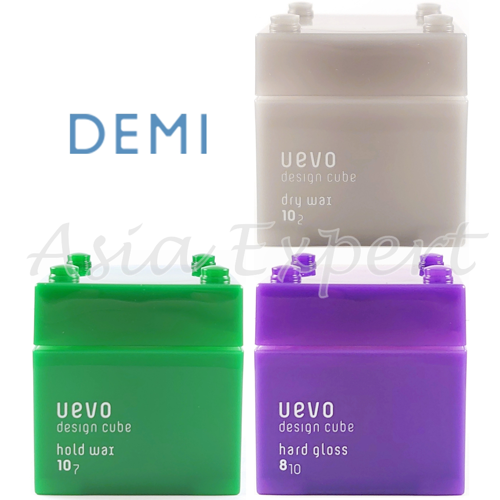 Demi Uevo Design Cube Hair Wax 3สูตร 80g แว็กซ์ตกแต่งทรงผมชาย | Shopee Thailand