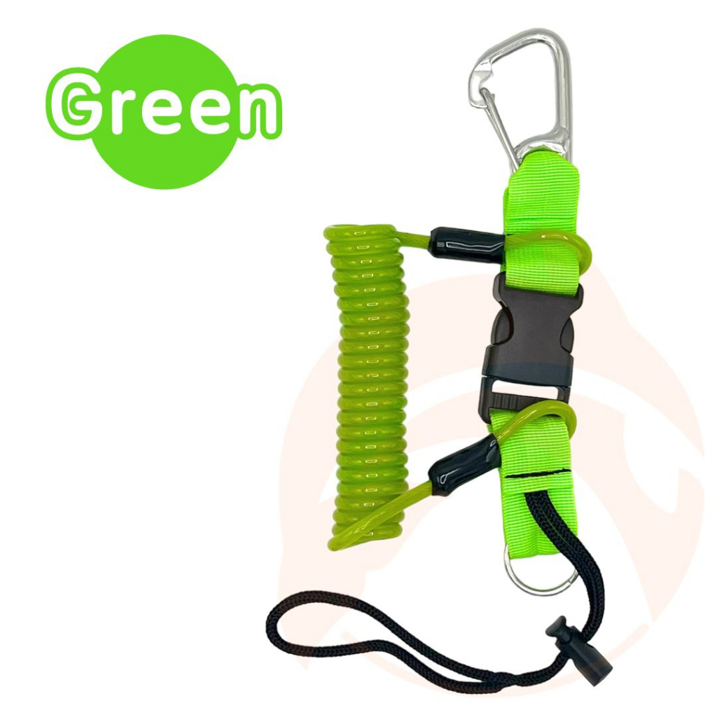 Coil-spring lanyard with clips สายยืดยึด ตัวยึดอุปกรณ์ สายคล้องเกี่ยว ...