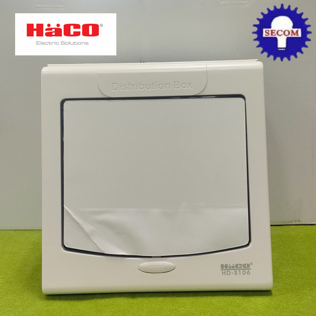 ตู้คอนซูเมอร์ยูนิต 6 ช่อง HACO รุ่น HD-S106 สีขาว ตู้เปล่า ของแท้เป็น ...