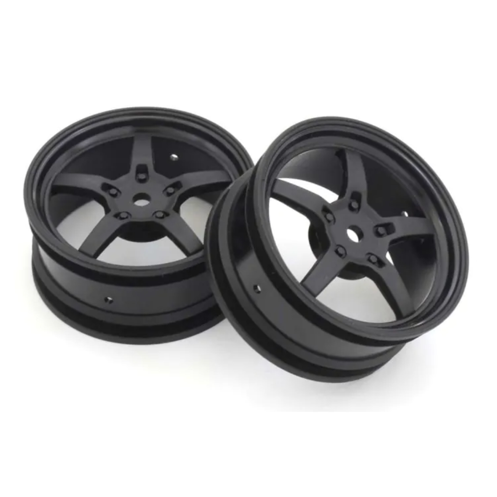 KYOSHO 5-Spoke Racing Wheel (Black / 2pcs) FAH705BK | Shopee Thailand