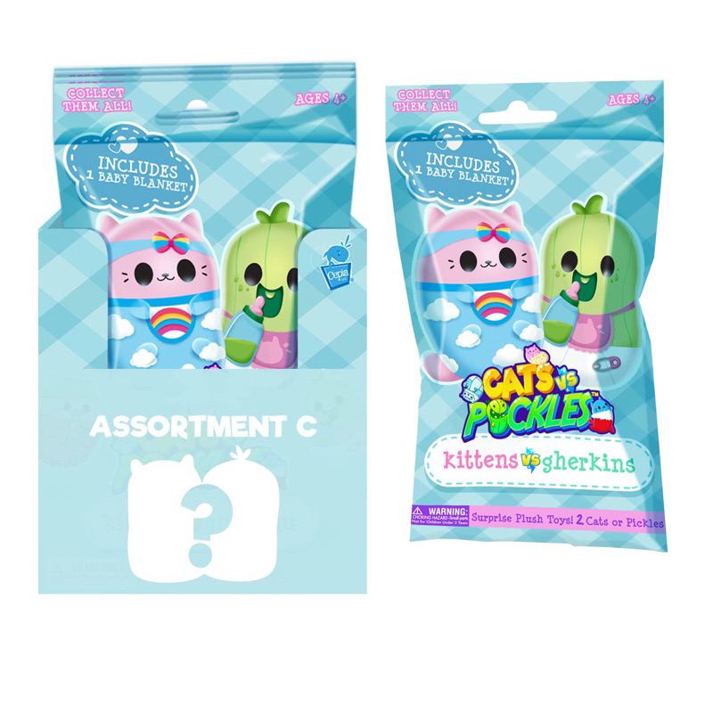 (ของแท้100%) Cats vs Pickles - Mystery Bags - 3" Squishy Bean Filled ...