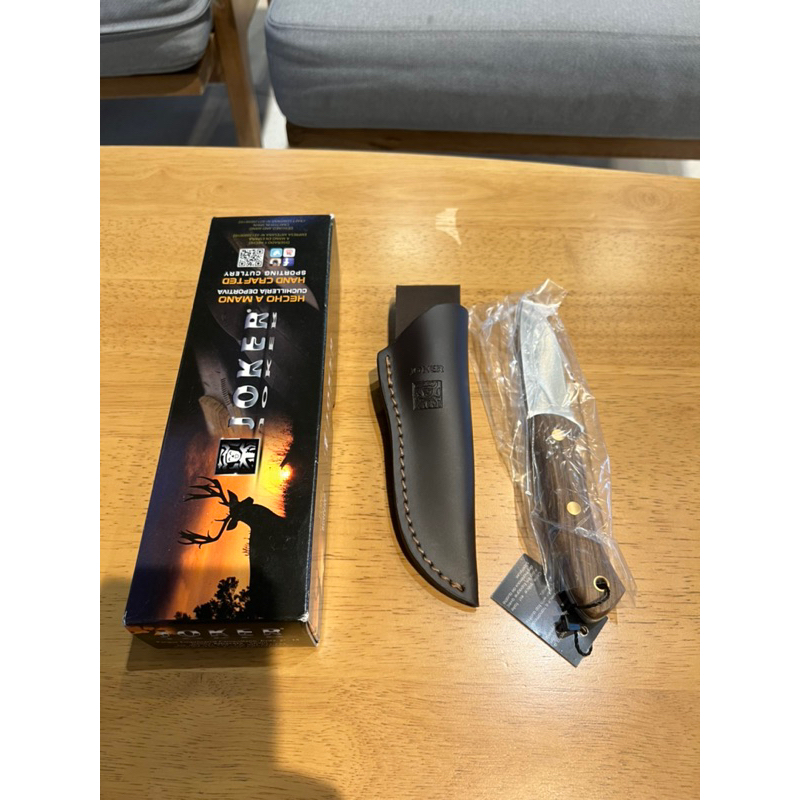 Joker Pantera Bushcraft Knife, 4”, MOVA 1.4116 Stainless Steel, Walnut ...