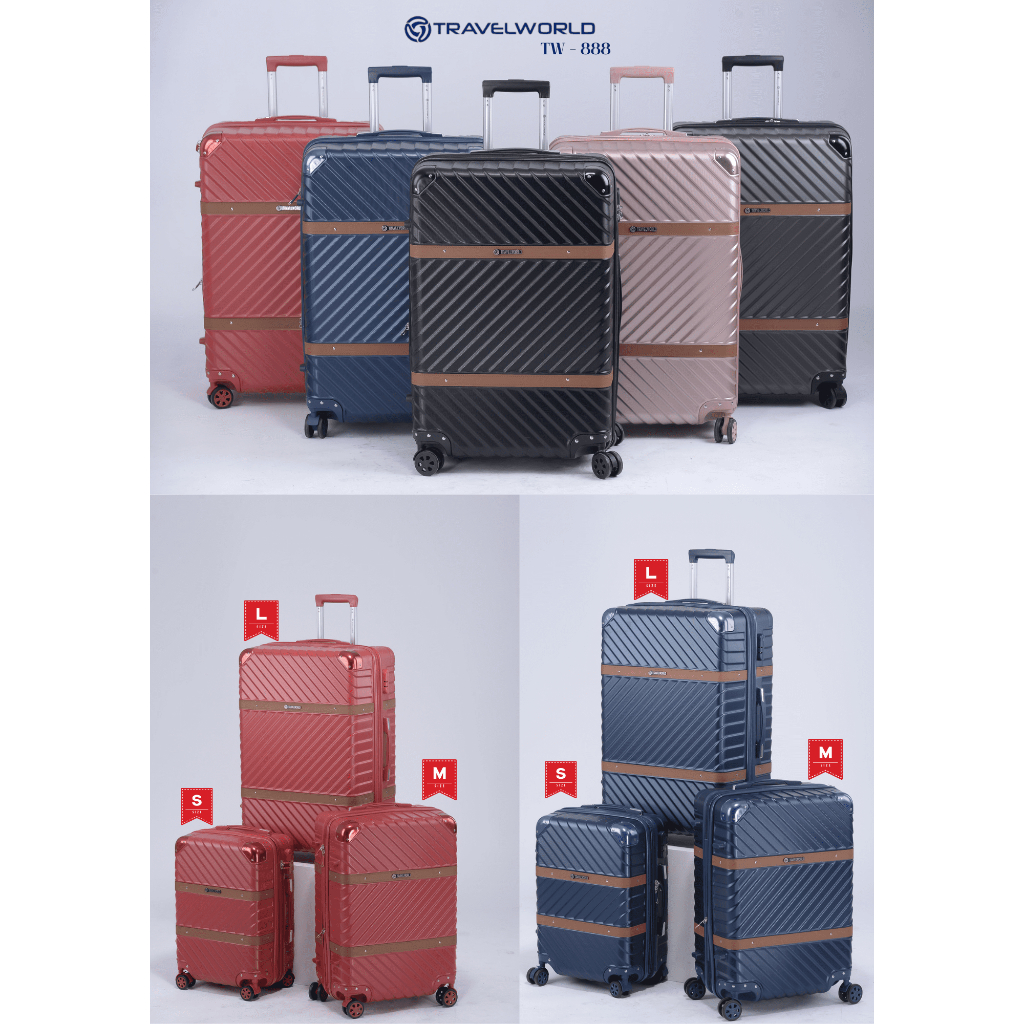 Travelworld กระเป๋าเดินทางวินเทจ รุ่น TW-888 | Shopee Thailand