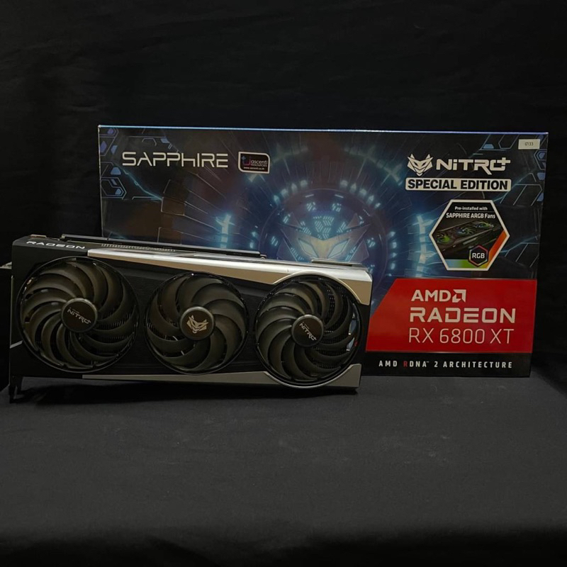การ์ดจอ VGA SAPPHIRE NITRO+ RX 6800XT SE GAMING 16GB GDDR6 สินค้ามือสอง มีกล่อง มีประกันศูนย์ ...