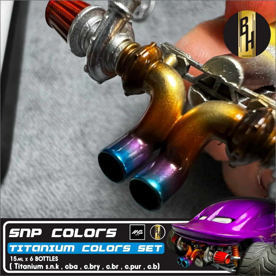 SNP Color ( Titanium Colors Set ) ชุดสีไทเทเนี่ยม เหมาะกับแอร์บรัช ...