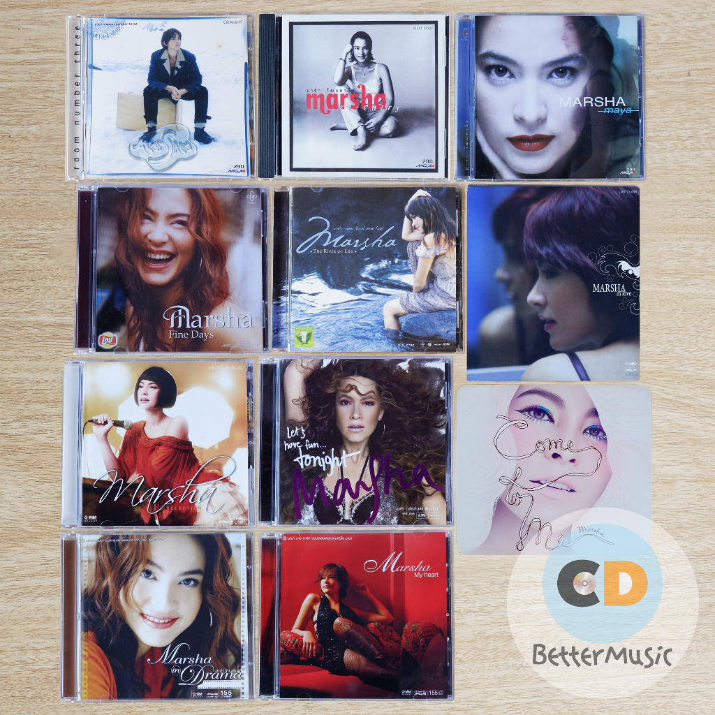 CD เพลง Marsha (มาช่า) อัลบั้ม Room No.3/Re-Entry/Maya/Fine Days/The ...