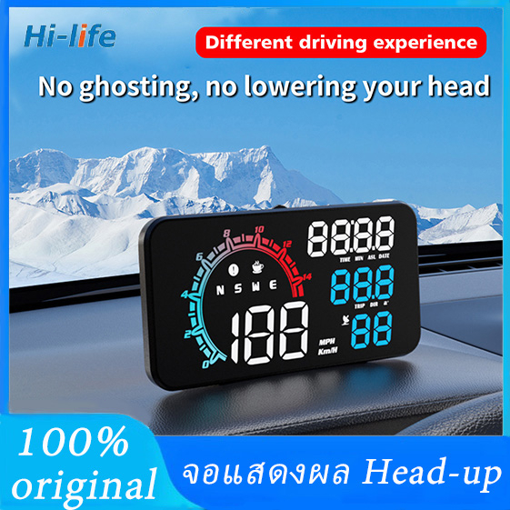 เครื่องวัดความเร็ว จอแสดงผล Head-up A600 HUD GPS จอแสดงผล LED มัลติฟังก ...