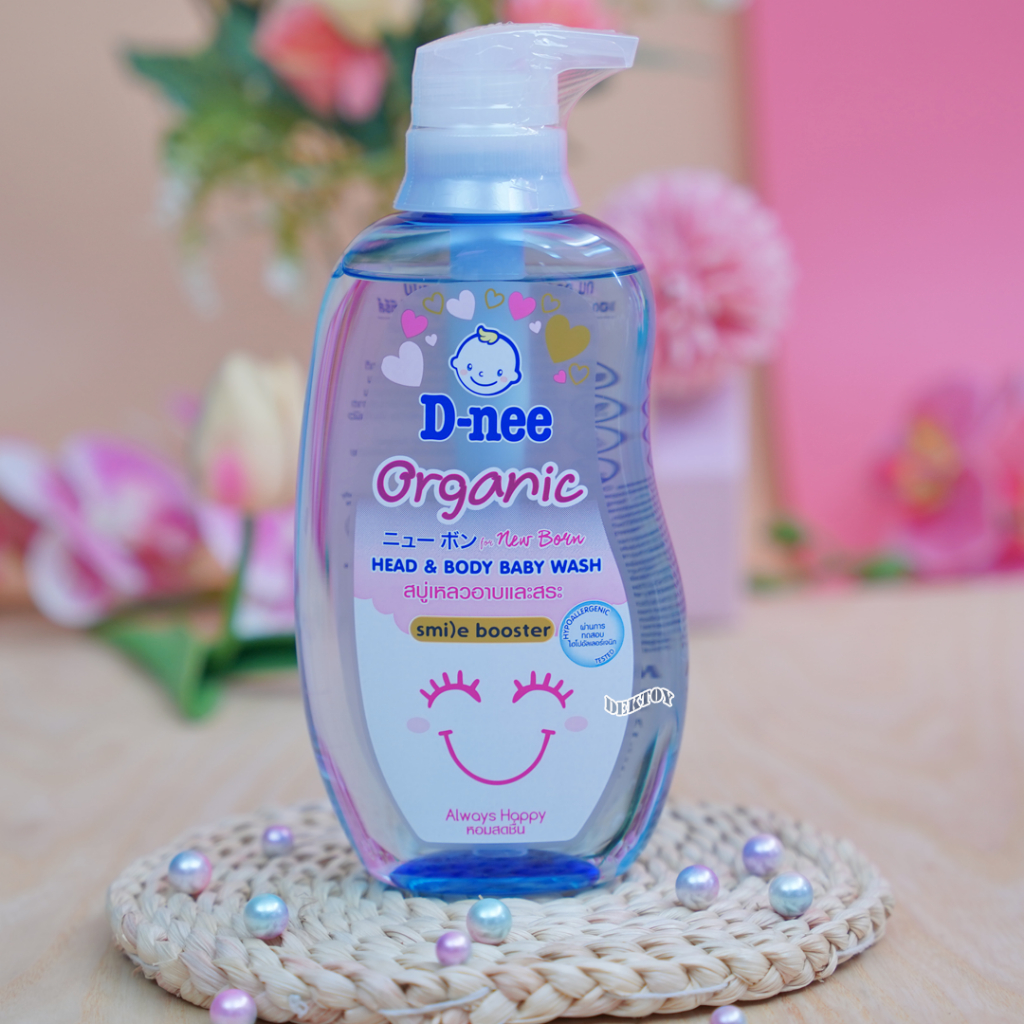D-nee organic ดีนี่ ออร์แกนิค สบู่เหลวอาบและสระผม ฟอร์นิวบอร์น380มล. | Shopee Thailand