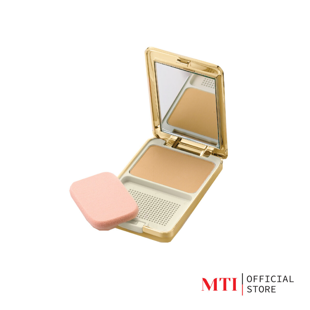 แป้งเค้ก ผสมครีมรองพื้นและทองคำ MTI FEEL PERFECT POWDER FOUNDATION แป้ง ...