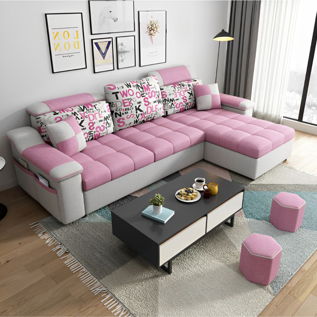 โซฟารับแขก โซฟาแอล L-shape Livingroom Sofa | Shopee Thailand