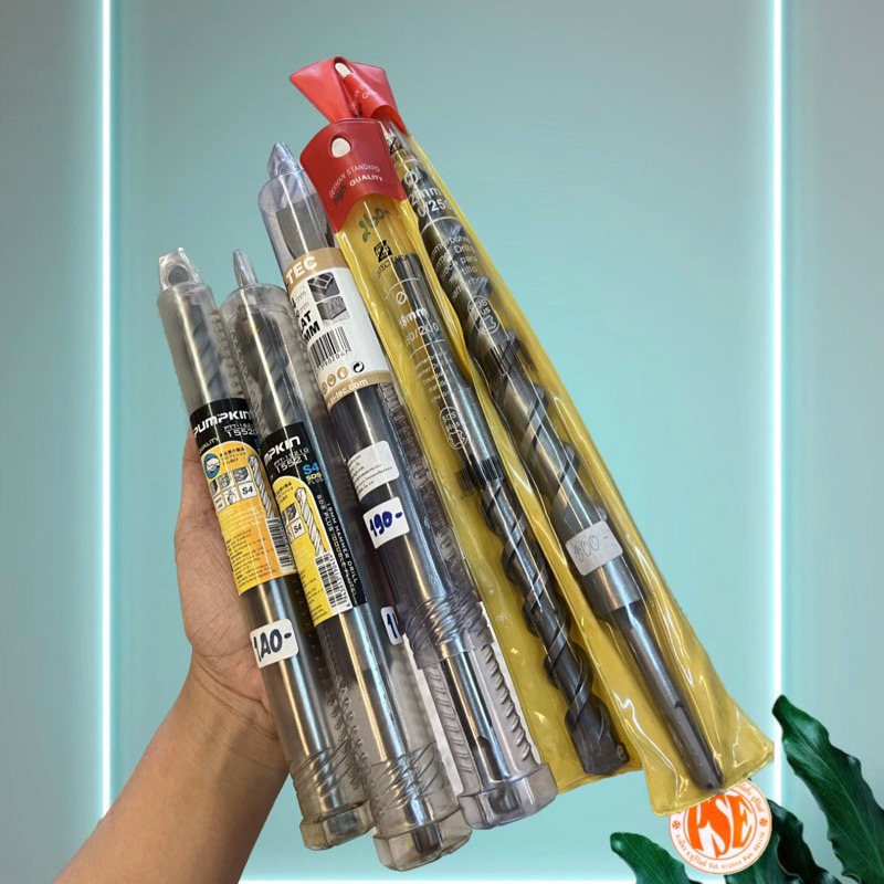 ดอกสว่านเจาะปูน ดอกสว่านโรตารี่ สำหรับสว่านแบบกระแทก PUMPKIN | Shopee ...