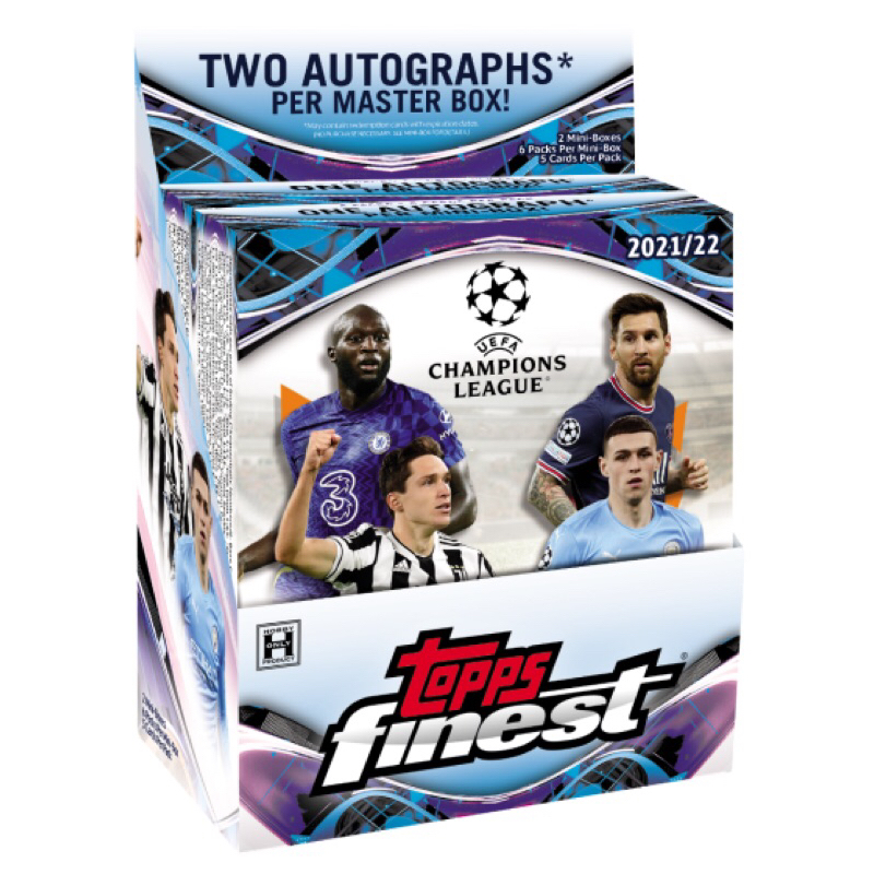 การ์ดสะสมฟุตบอล 2021-22 Topps Finest UEFA Champions League Soccer Hobby ...