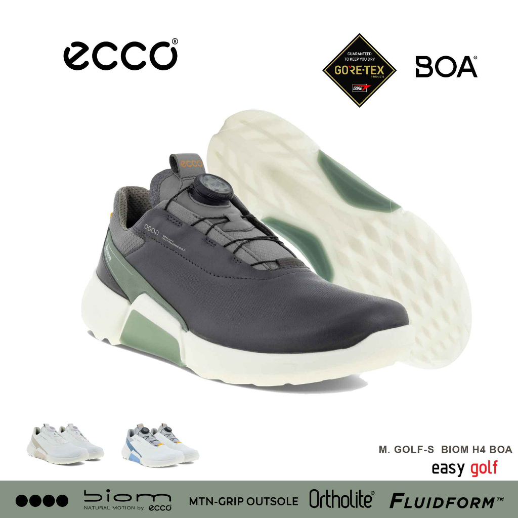 ECCO BIOM H4 BOA MEN ECCO GOLF GOLF SHOES รองเท้ากีฬากอล์ฟผู้ชาย SS23 ...