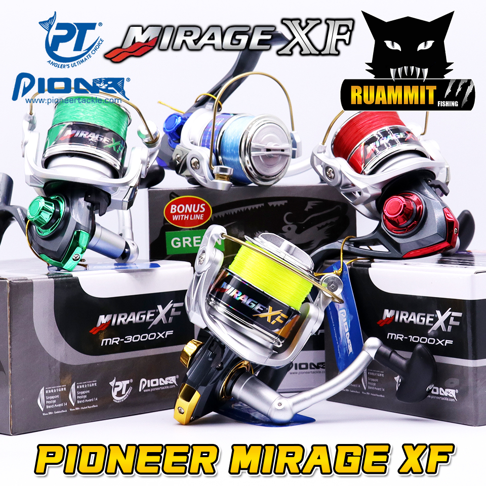 รอกสปินนิ่ง PIONEER MIRAGE XF MR-1000/2000/3000 (แถมเอ็นฟรีเต็มสปูน ...