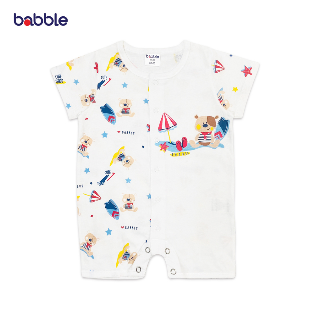 BABBLE จั้มสูทขาสั้น บอดี้สูทเด็ก อายุ 3 เดือน ถึง 2 ปี คอลเลคชั่น Cute ...