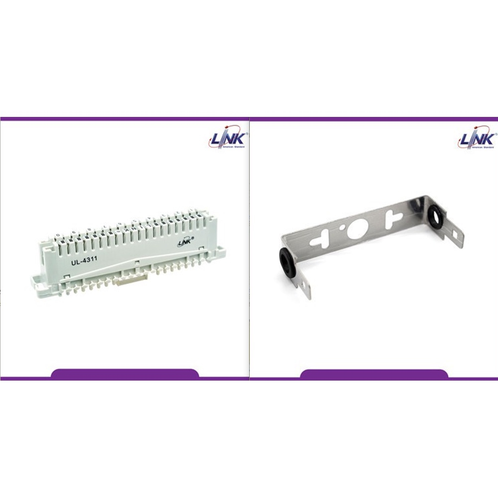LINK UL-4311 TELEPHONE CONNECTION MODULE 10 Pair / UL-8201 ขายึด ...