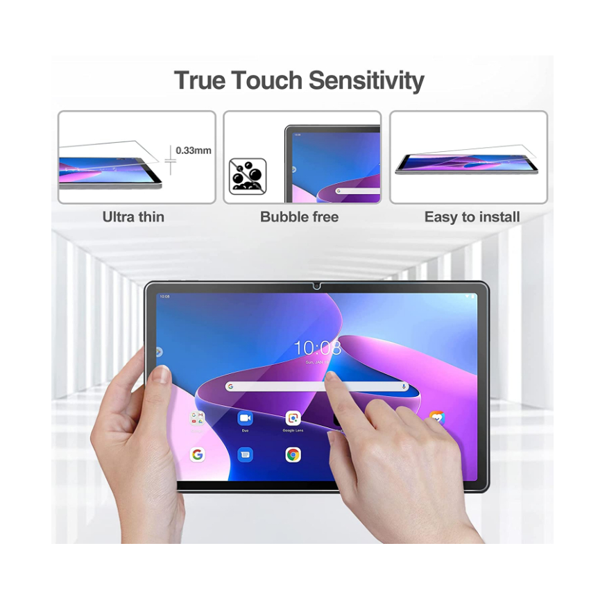 ฟิล์มกระจกนิรภัย เต็มจอ Lenovo Tab M10 Plus 3rd Gen 10.61 (TB125FU /TB128FU /TB128XU) | Shopee ...