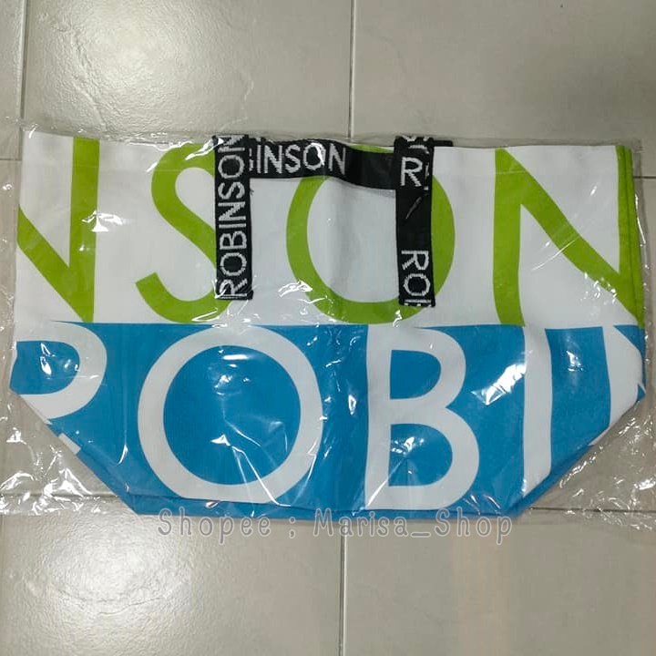 แท้ !! กระเป๋าผ้า Central - Robinson กระเป๋าผ้าพับได้ | Shopee Thailand