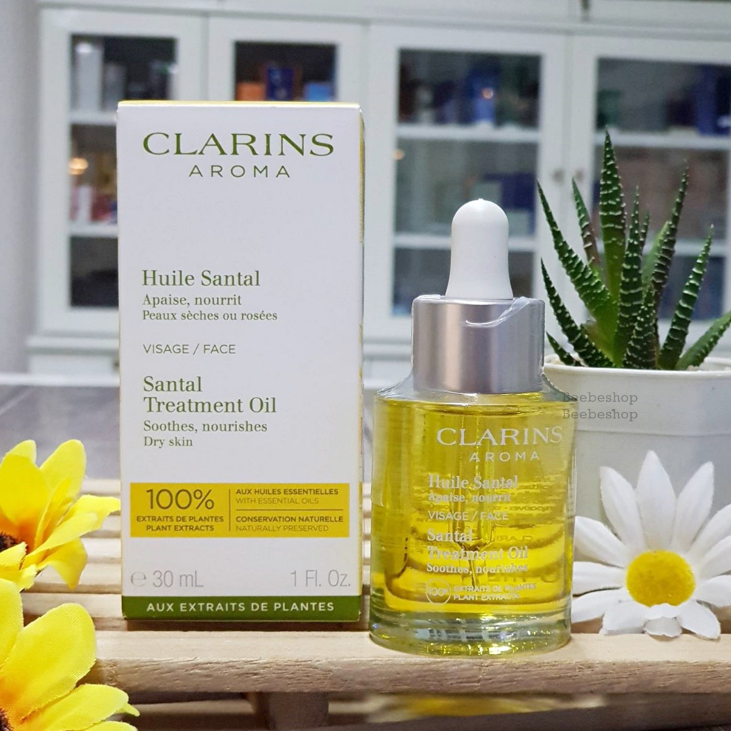 Clarins Santal Face Treatment Oil 30ml ทรีทเมนต์ออยล์ สำหรับผิวแห้ง ...