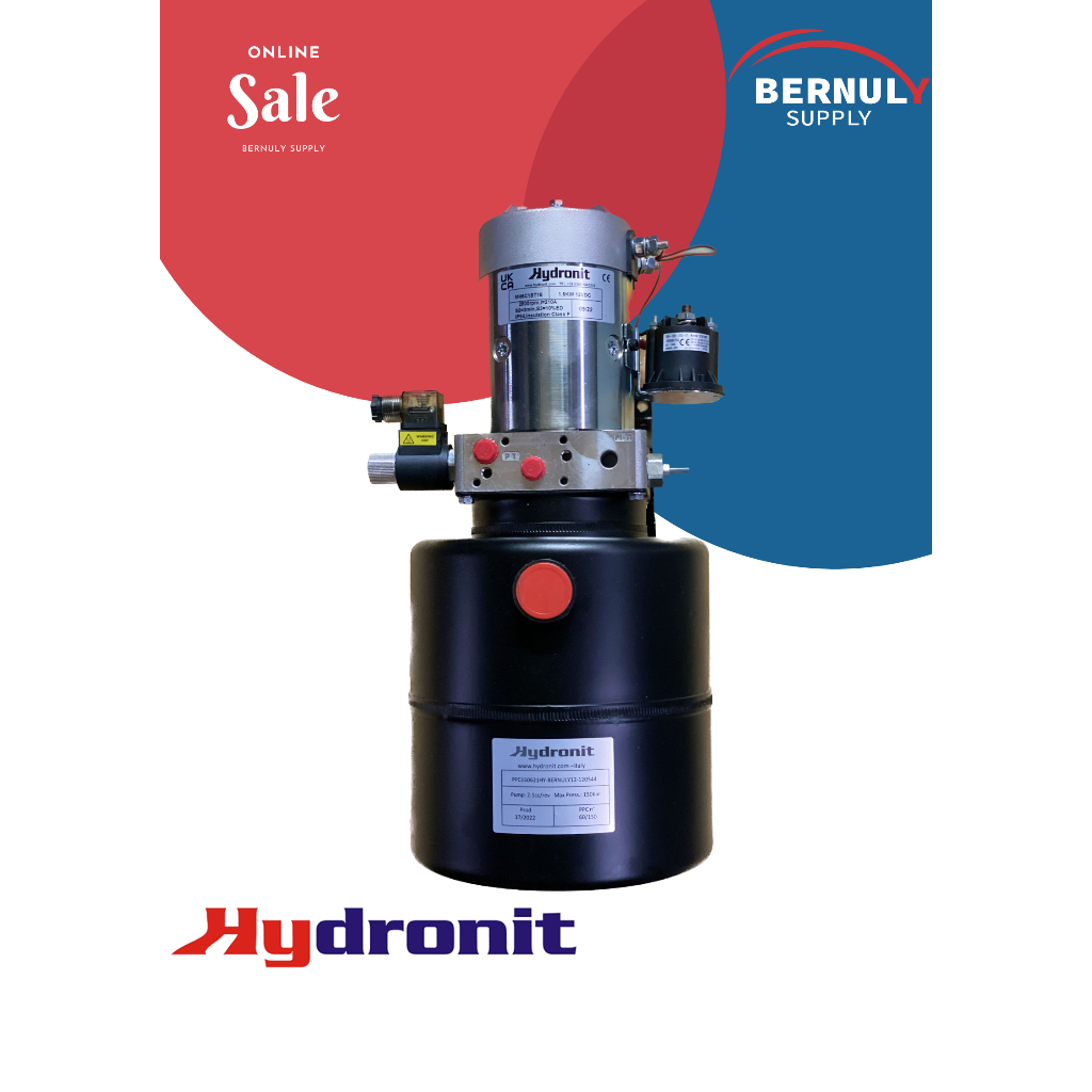 Hydraulic Mini Power Pack DC 12v 1.6 kw Pump Flow Rate 2.1 cc/rev ...