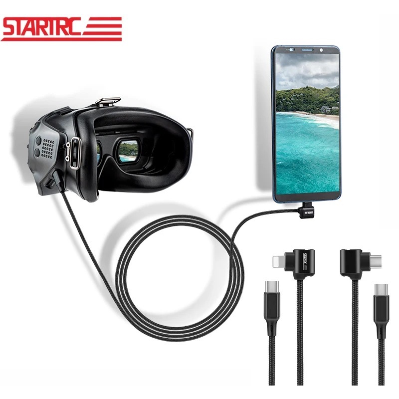 STARTRC 120cm 47 inch Type C to Light / Type-C USB Data Cable for DJI ...