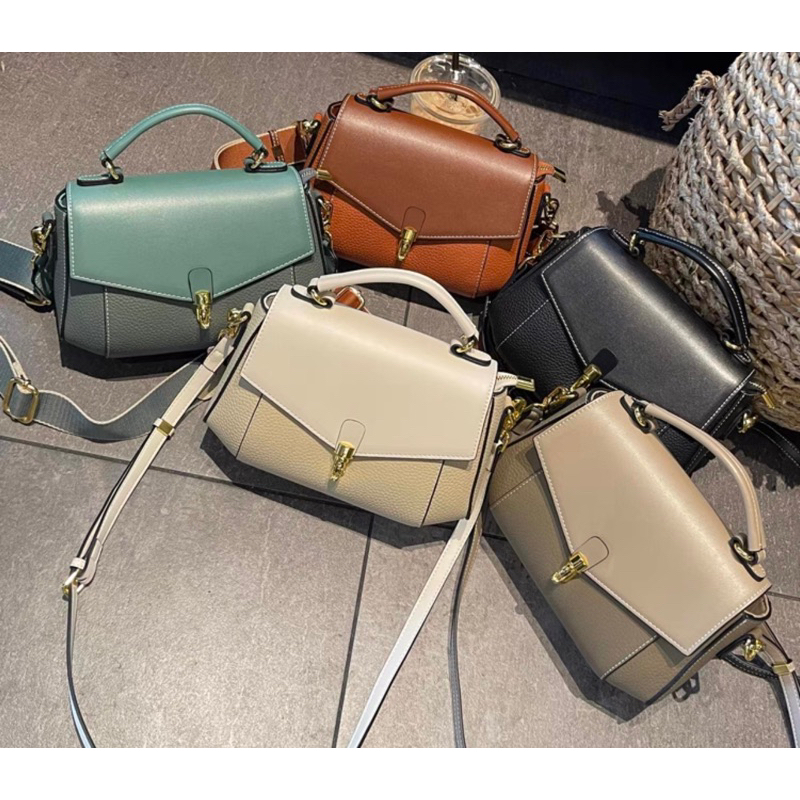 4.4 ใส่โค้ด 22AMJS ลดเหลือ 1663 บาท:: SEEN VARAN : กระเป๋าหนังวัวแท้ | Shopee Thailand