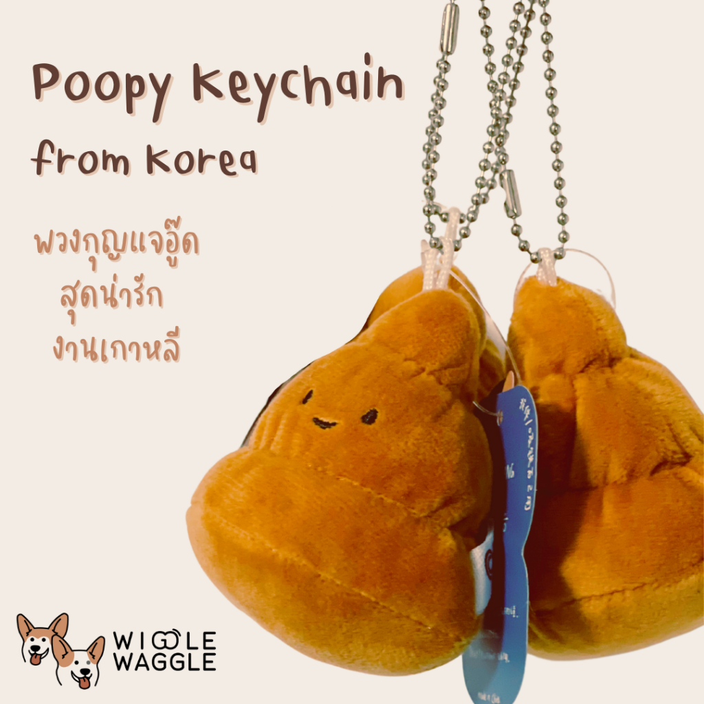 พวงกุญแจอู๊ดสุดน่ารัก งานเกาหลี / Poopy Keychain from Korea | Shopee ...