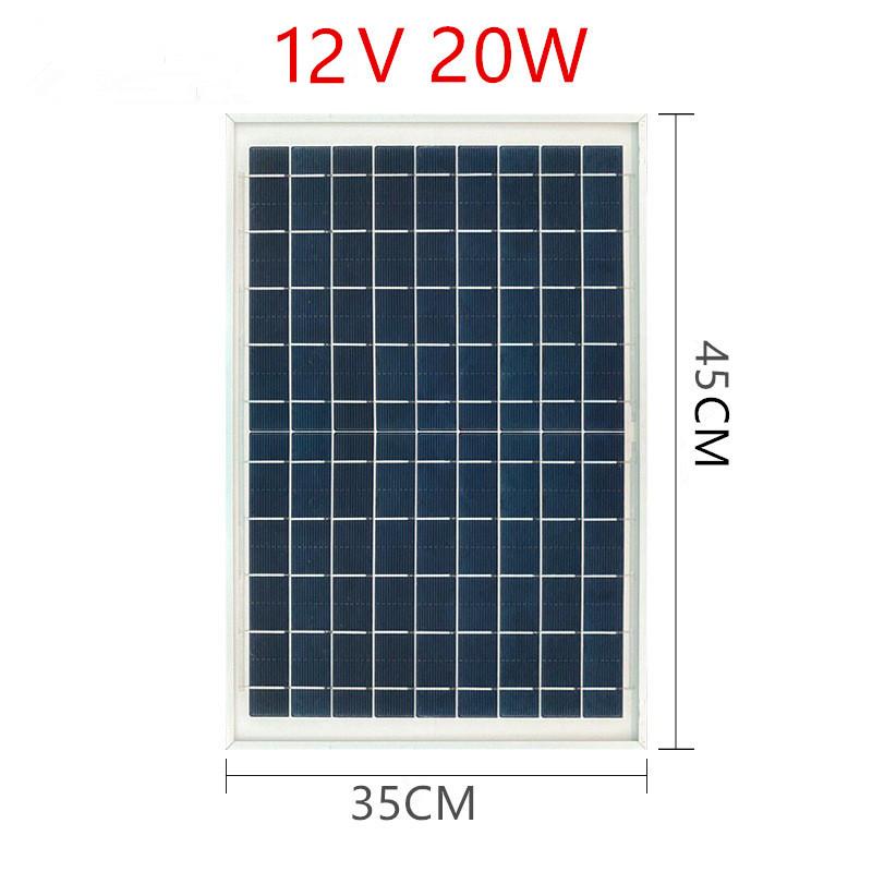 แผงโซลาร์เซลล์ monocrystalline solar cell โมโน 12V 10W/15W/20W/30W/50W ...