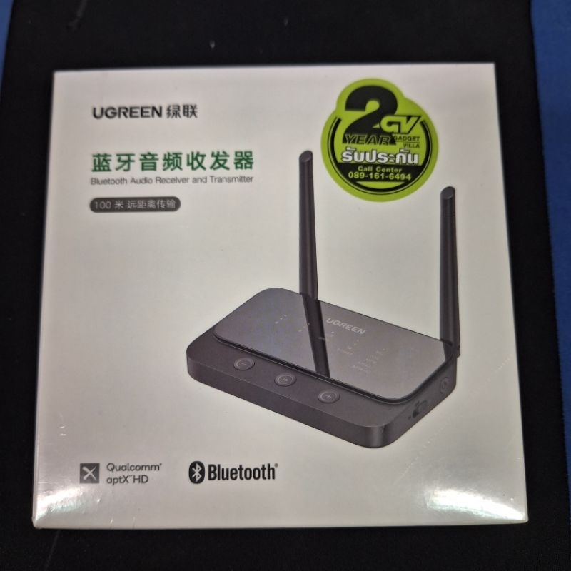 UGREEN รุ่น 20140 3in1 บลูทูธ 5.0 aptX™ อะแดปเตอร์ส่งสัญญาณเสียง Hd RX ...