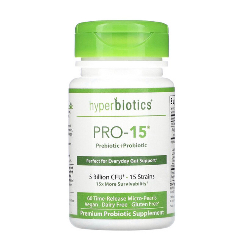 Hyperbiotics Pro-15 Probiotics, 5 Billion CFU ขนาด 60 เม็ด | Shopee ...