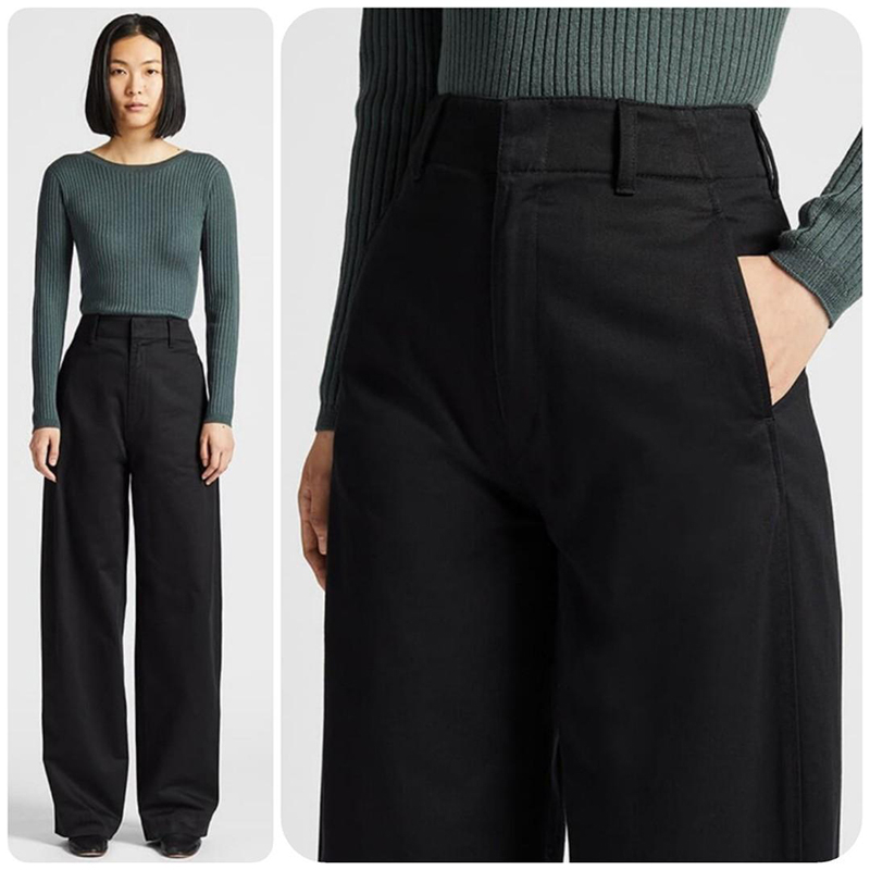 กางเกง Uniqlo size 58cm รุ่น U wide curve เอวสูง | Shopee Thailand