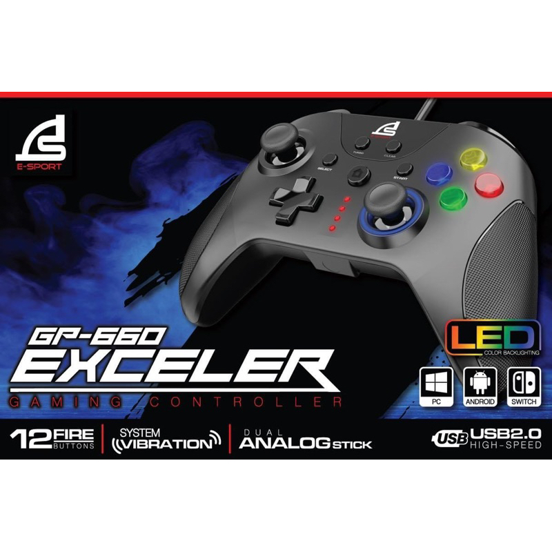 SIGNO E-Sport EXCELER GP-660 Gaming Controller จอยเกมส์ จอยเล่นเกมส์ จอ ...