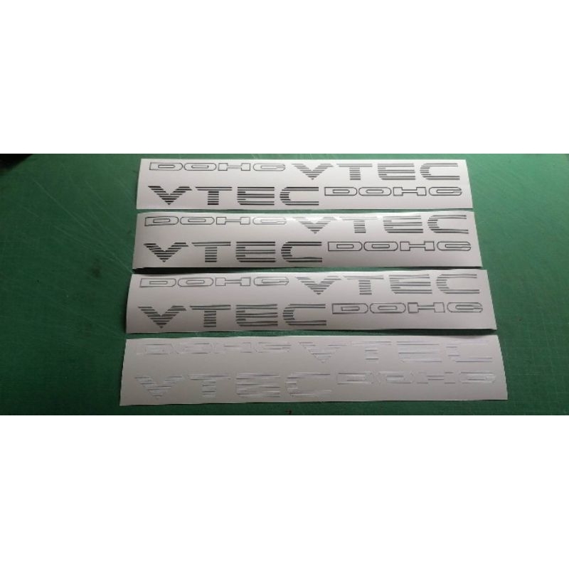 สติ๊กเกอร์ติดรถ VTEC DOHC,VTEC SOHC แบบยาว งานตัดไดรคัท 1แผ่นได้2ชิ้น ...
