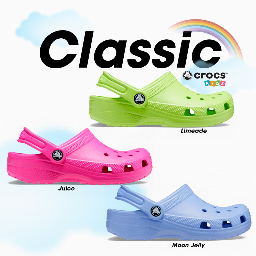 Crocs Collection รองเท้าแตะ สำหรับเด็ก Classic Clog 206990-5Q6 / 206991 ...