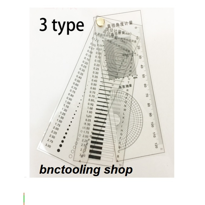 Dot gauge 3 Type / SET Gauge Point เกจฟิล์มใสสำหรับตรวจสอบชิ้นงาน หรือ ...