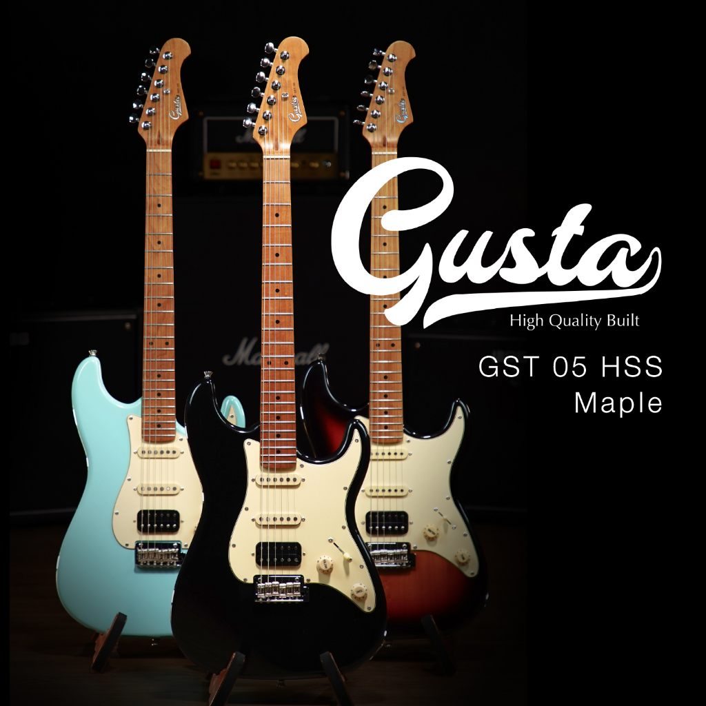 Gusta GST-05 SSS / HSS กีต้าร์ไฟฟ้า Gusta GST 05 SSS / HSS กีตาร์ไฟฟ้า ...