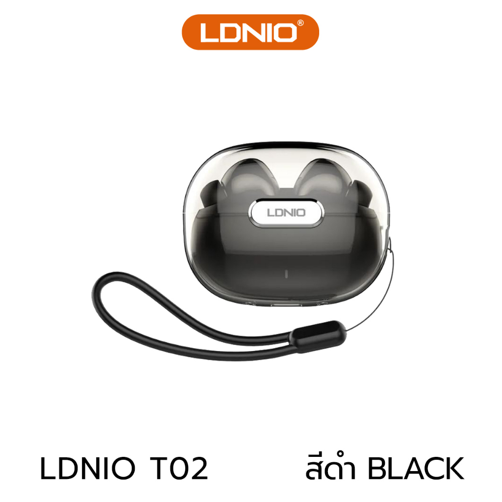 ประกัน1ปี LDNIO T02 หูฟังบลูทูธไร้สาย หูฟังอินเอียร์ เชื่อมต่ออัตโนมัติ ...