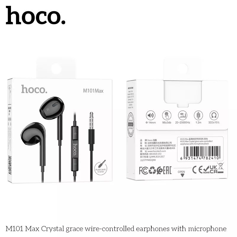 HOCO M101 , M101 Pro หูฟัง เอียร์บัด , อินเอียร์ พอร์ต Type-C / 3.5mm ...