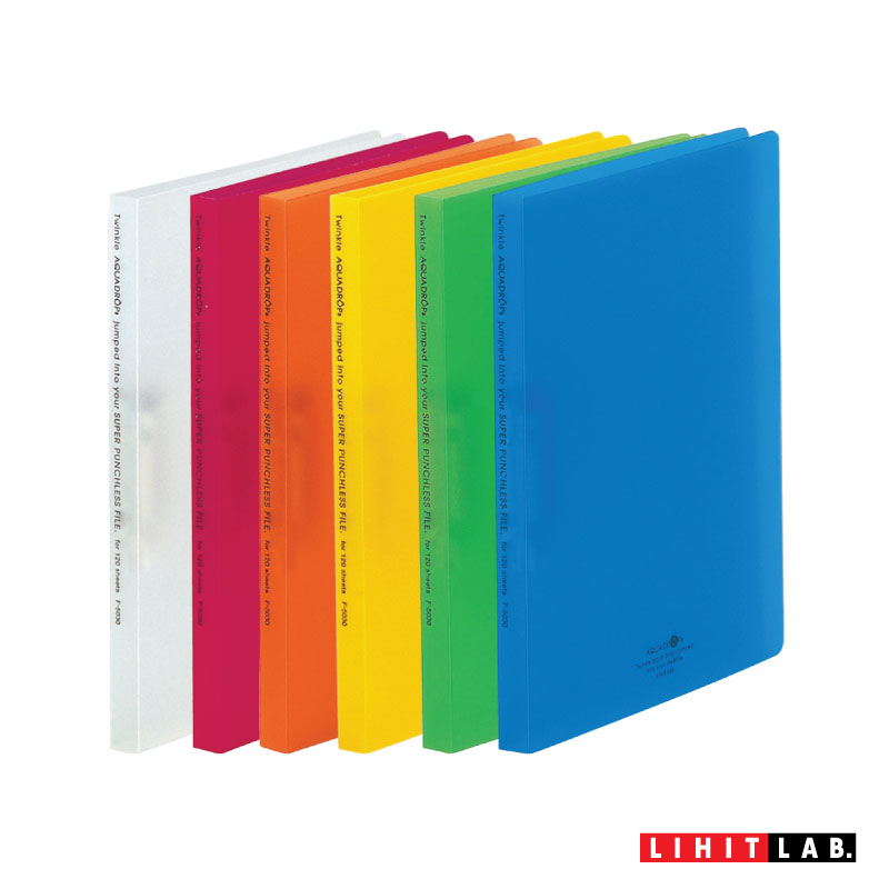 แฟ้มหนีบไซส์ A4 (LIHIT Aqua Drops Super Punchless File A4) F-5030 | Shopee Thailand