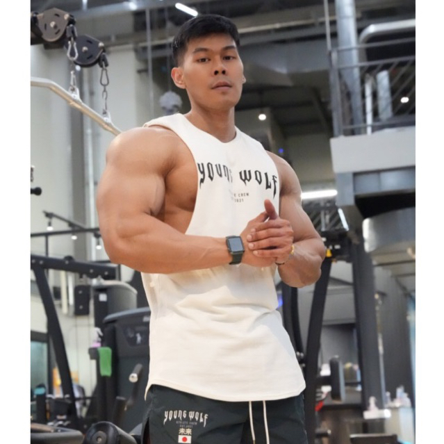 Youngwolf Big logo Deep cut | Shopee Thailand