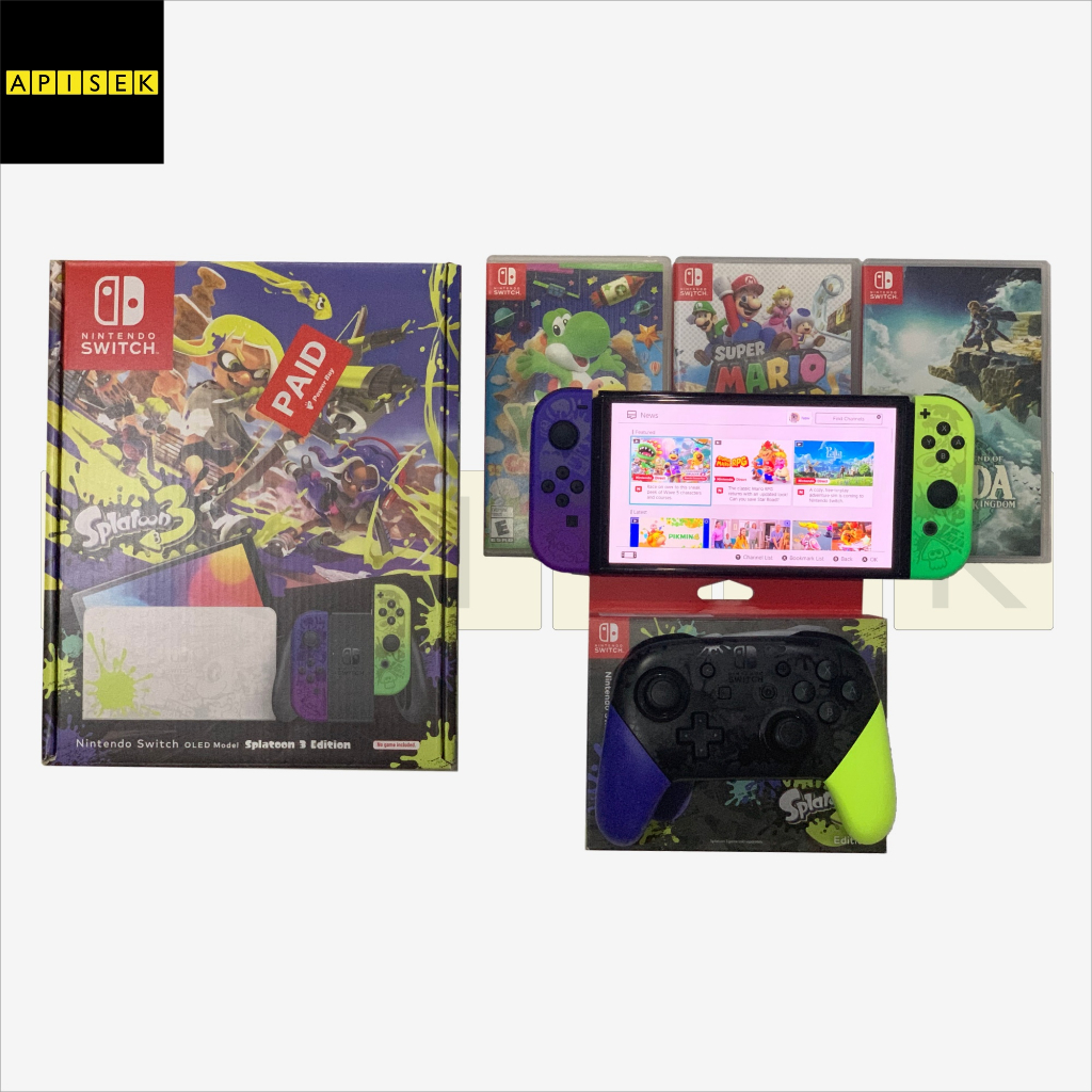 [มือสอง] Nintendo Switch - OLED Model Splatoon 3 Edition + Pro ...