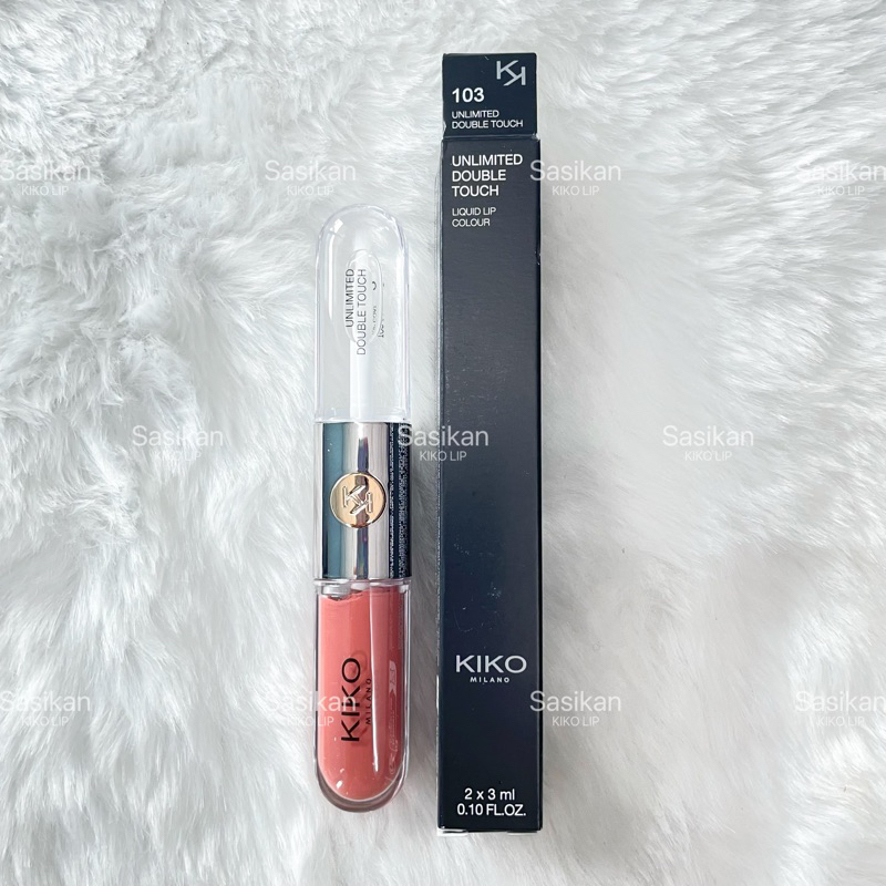 สี103 Natural Rose/KIKO Unlimited Double Touch 6 ml.ลิควิดลิปสติก 2 หัวแปรง | Shopee Thailand