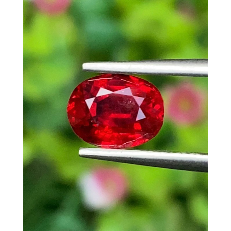 พลอย ทับทิม ซองเจีย Songea Ruby Sapphire 2.01 กะรัต (Cts.) พร้อมใบเซอร์ ...