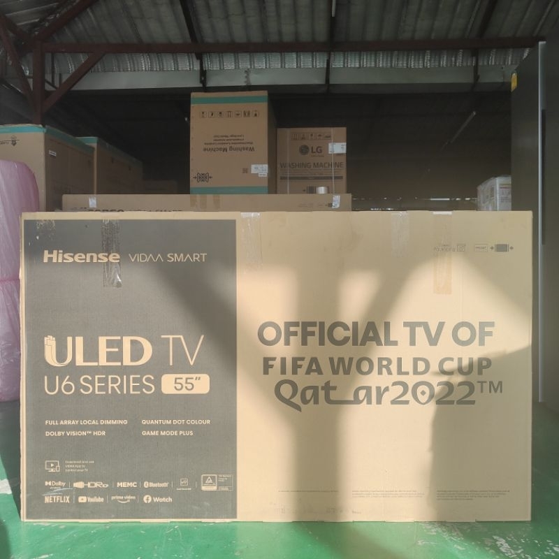 TV Hisense 55 นิ้ว รุ่น 55U6H VIDAA Smart TV UHD ULED 4K เกรดบีสินค้าตัวโชว์ ประกันร้าน 3 เดือน ...