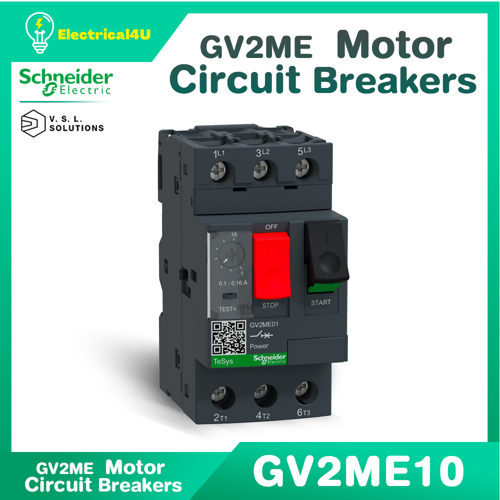 Schneider Electric GV2ME มอเตอร์เบรกเกอร์ Motor circuit breaker TeSys ...
